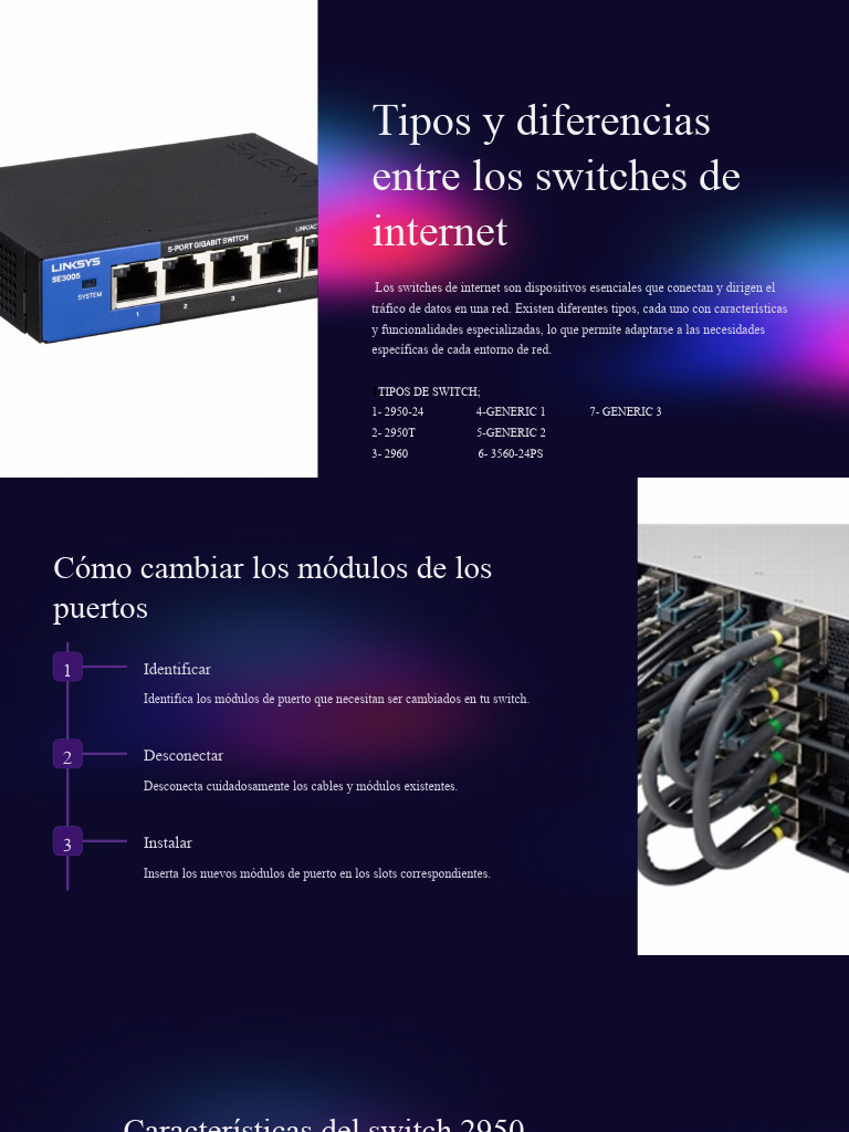 Presentación #3 | PDF | Conmutador de red | Red de computadoras