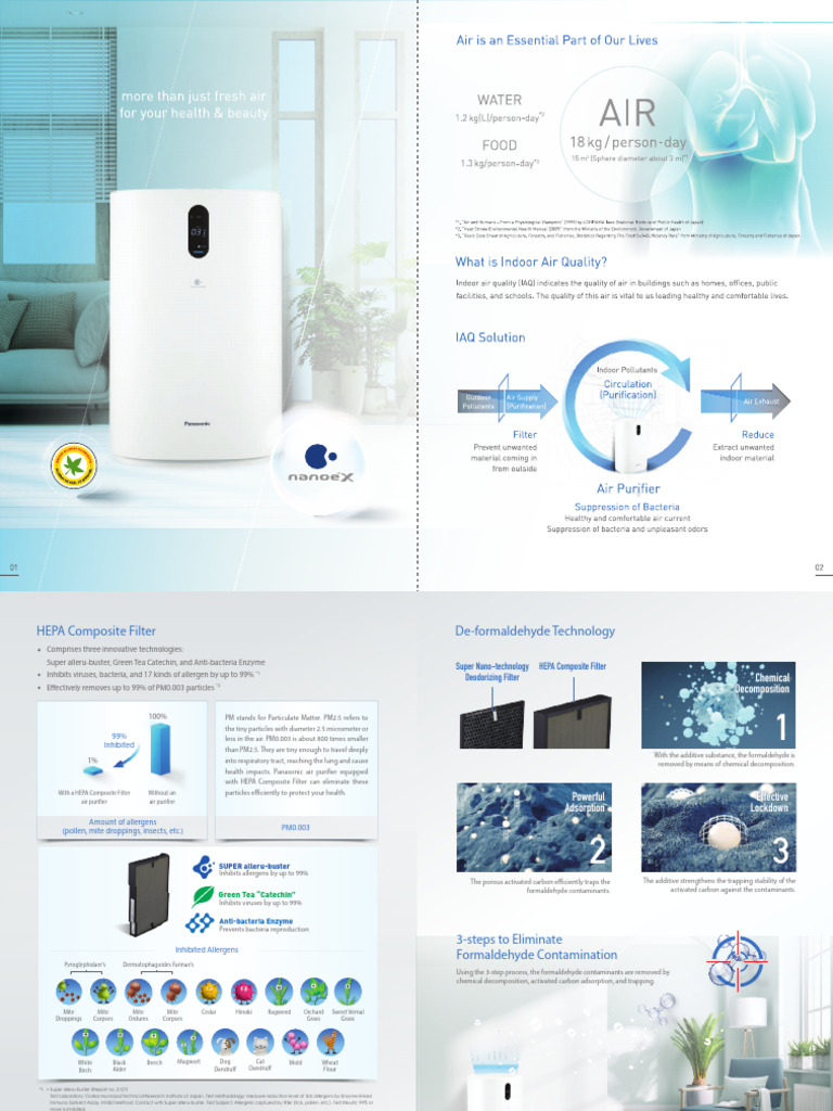 nanoeâ„¢ X Air Purifier | PDF | Particulates