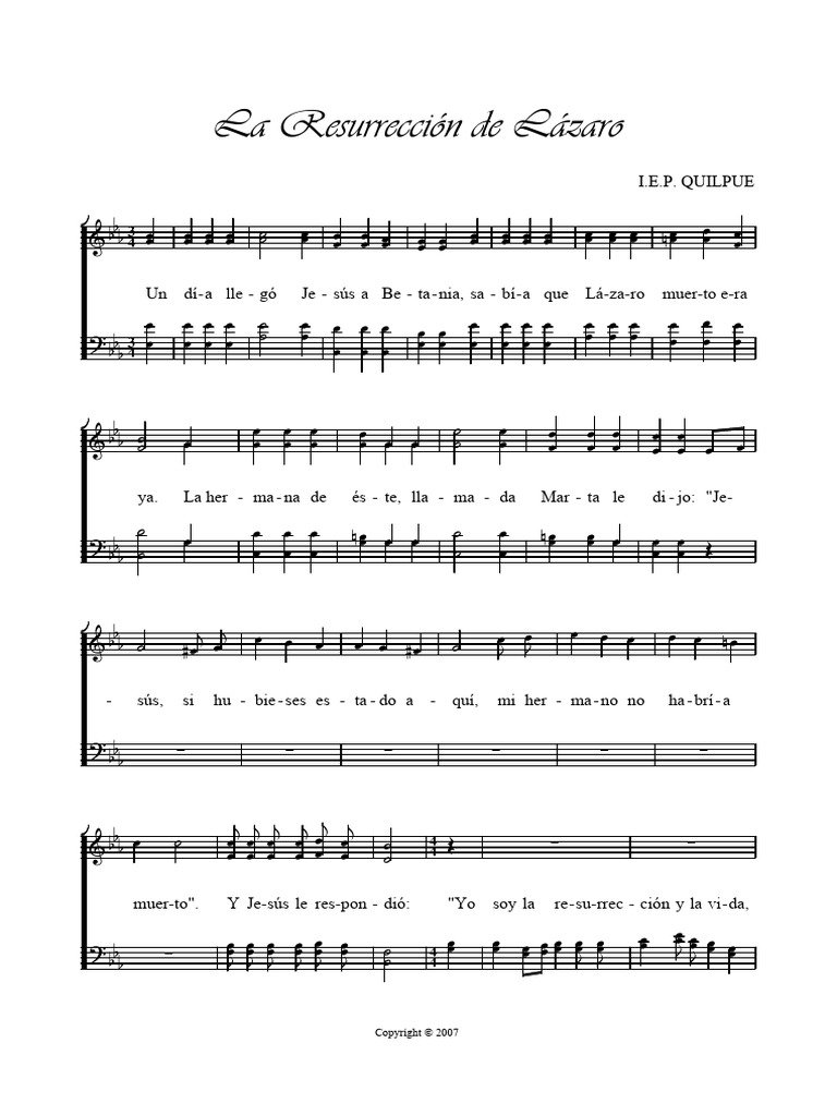 La Resurreccion de Lazaro | PDF