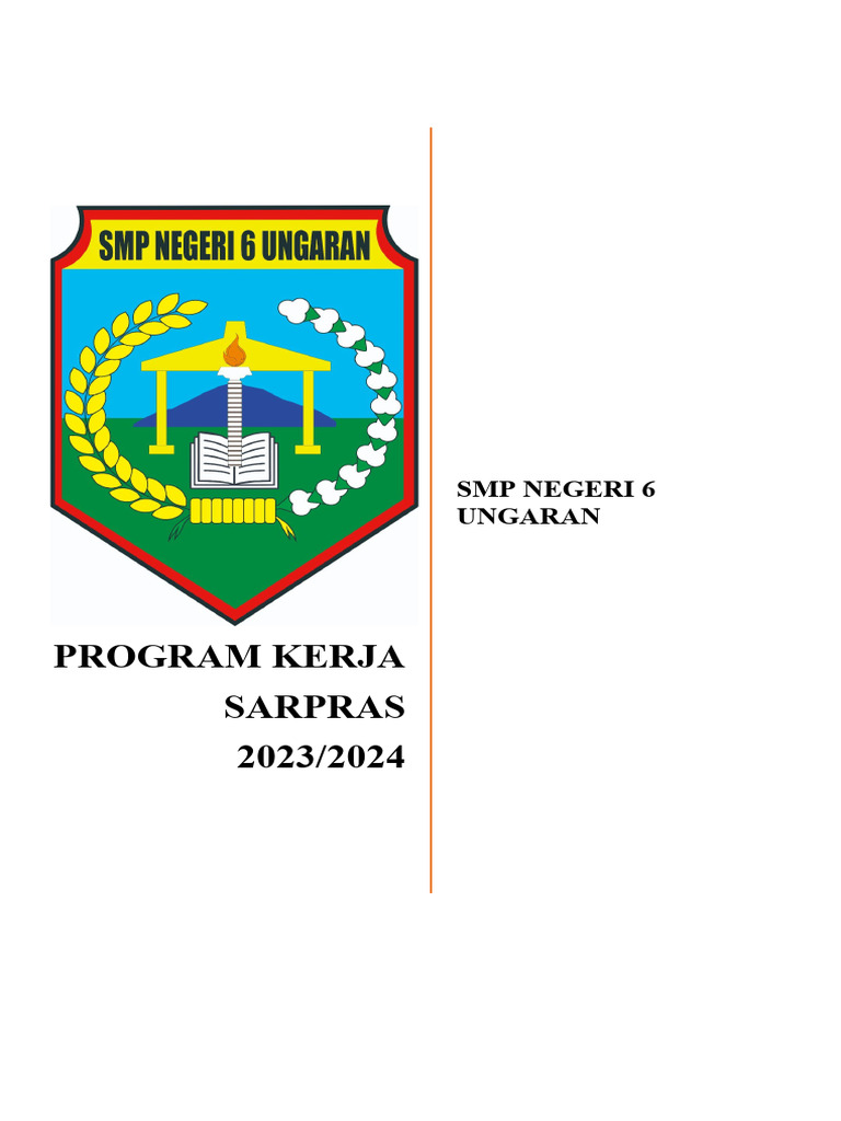 Program Kerja Wakil Kepala Sekolah UR SARPRAS 2023 2024 | PDF