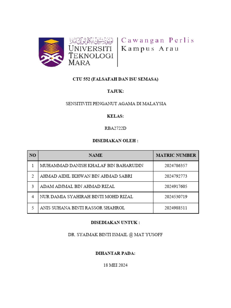 Ctu552 - Group Assignment | PDF