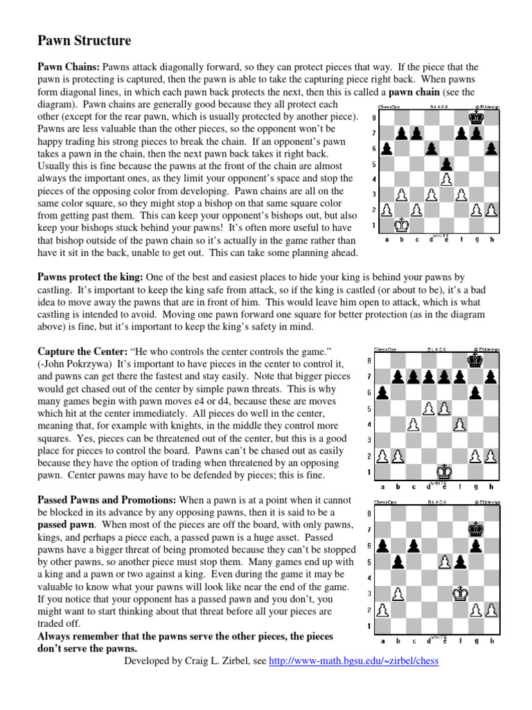 Pawn Structure | Download Free PDF | Chess | Abstract Strategy Games