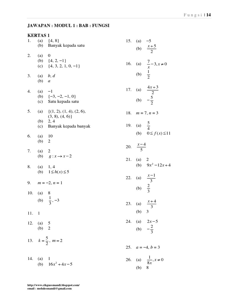 F4 - ADD MATH - Ujian Diagnostik (JWPN) | PDF