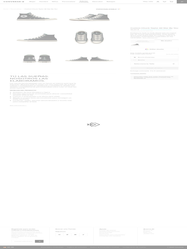 Converse - Design Your Own Chuck Taylor - Hi - Your Choice | PDF
