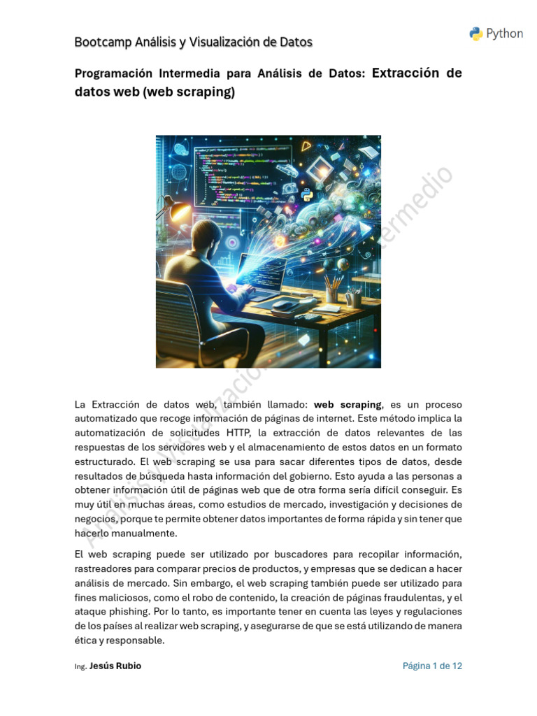 Guía de Web Scraping con Python | PDF | Red mundial | Internet y web