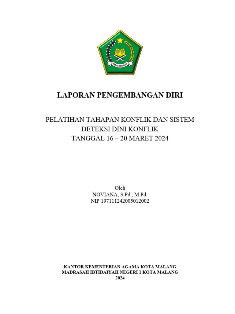 Laporan Pelat Deteksi Dini Konflik - BLM | PDF | Ilmu Sosial