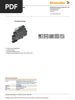 Weidmüller WTR 2.5 Terminal Data Sheet | PDF | Electrical Components | Wire