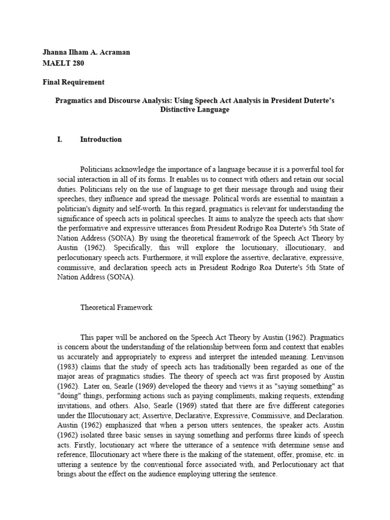 ENG127 Final Requirement Acraman JIA | PDF | Linguistics | Semiotics