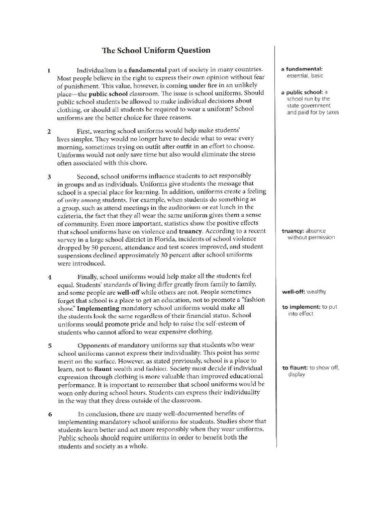 Exercise 1. Identifying Organizational Structure of An Argumentative ...
