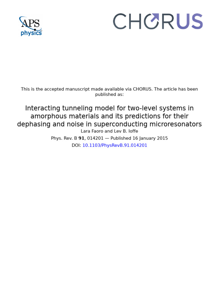 Interacting-tunneling-model-for-twolevel-systems-in-amorphous-materials ... Interacting-tunneling-model-for-twolevel-systems-in-amorphous-materials ...