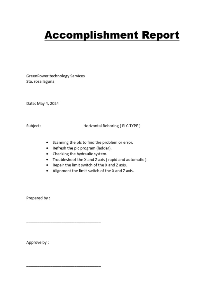 Accomplishment Report | PDF