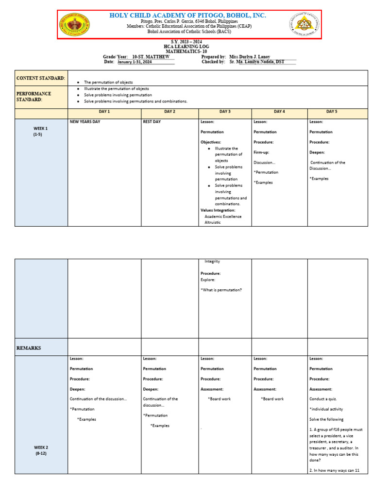 Mathematics Pdf Permutation