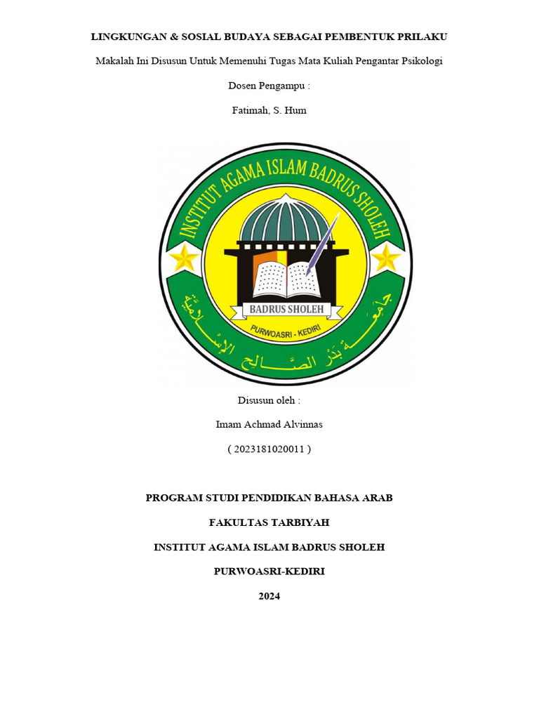 Matkul Psikologi | PDF