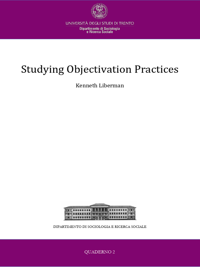 Objectivation Practices in Social Events | PDF | Sociology | Edmund Husserl