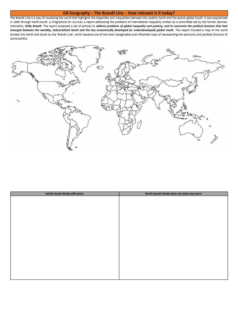 Is the Brandt Line Still Relevant? | PDF