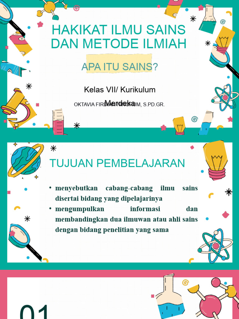 HAKIKAT ILMU SAINS DAN METODE ILMIAH Cabang Ilmu Sains | PDF