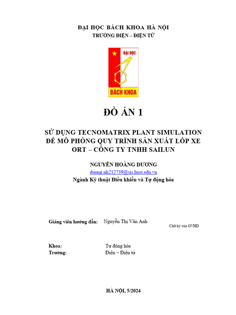 Sử Dụng Tecnomatrix Plant Simulation Để Mô Phỏng Quy Trình Sản Xuất Lốp ...