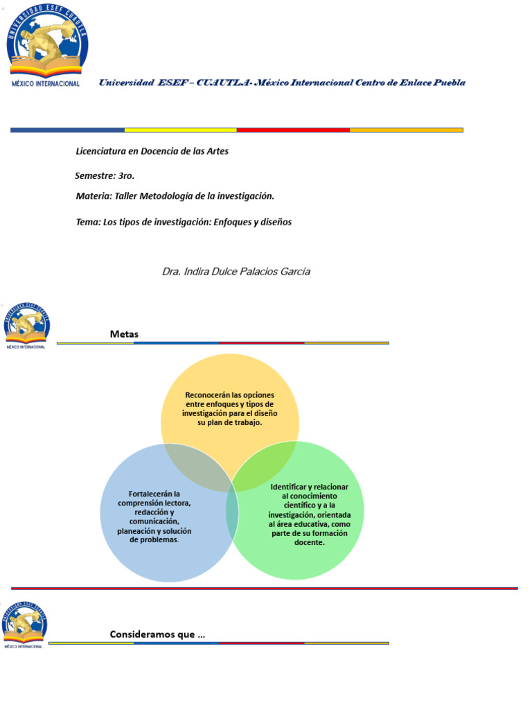 T. Met. Inv. S3 Enfoques Tipos de Inv. | PDF | Método científico | Diseño