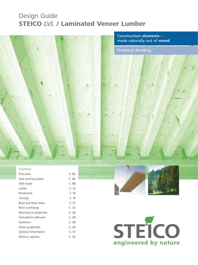 STEICO Construction Guide LVL en I | PDF | Wood | Lumber