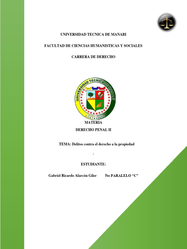 ACT 3 Delitos Contra El Derecho A La Propiedad | PDF | Castigos ...