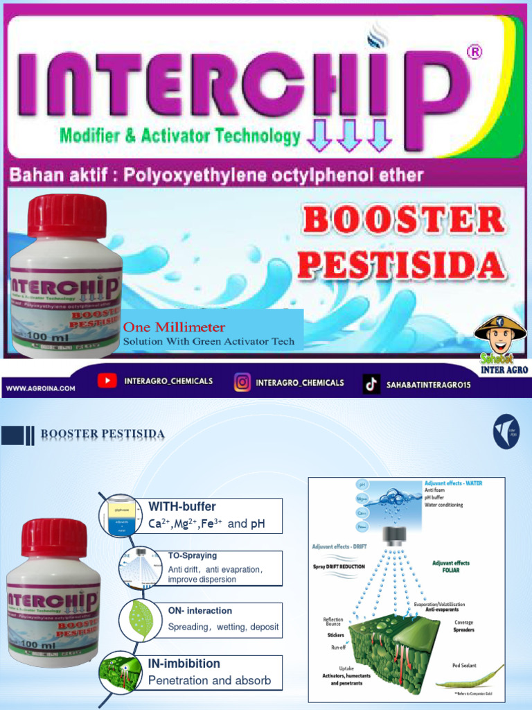 Efisiensi Penyerapan Pestisida dengan Booster Interchip | PDF