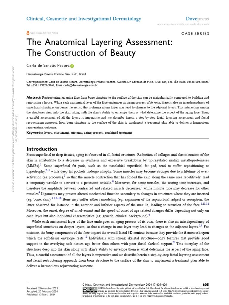 CCID 447865 The Anatomical Layering Assessment The Construction of Beau ...