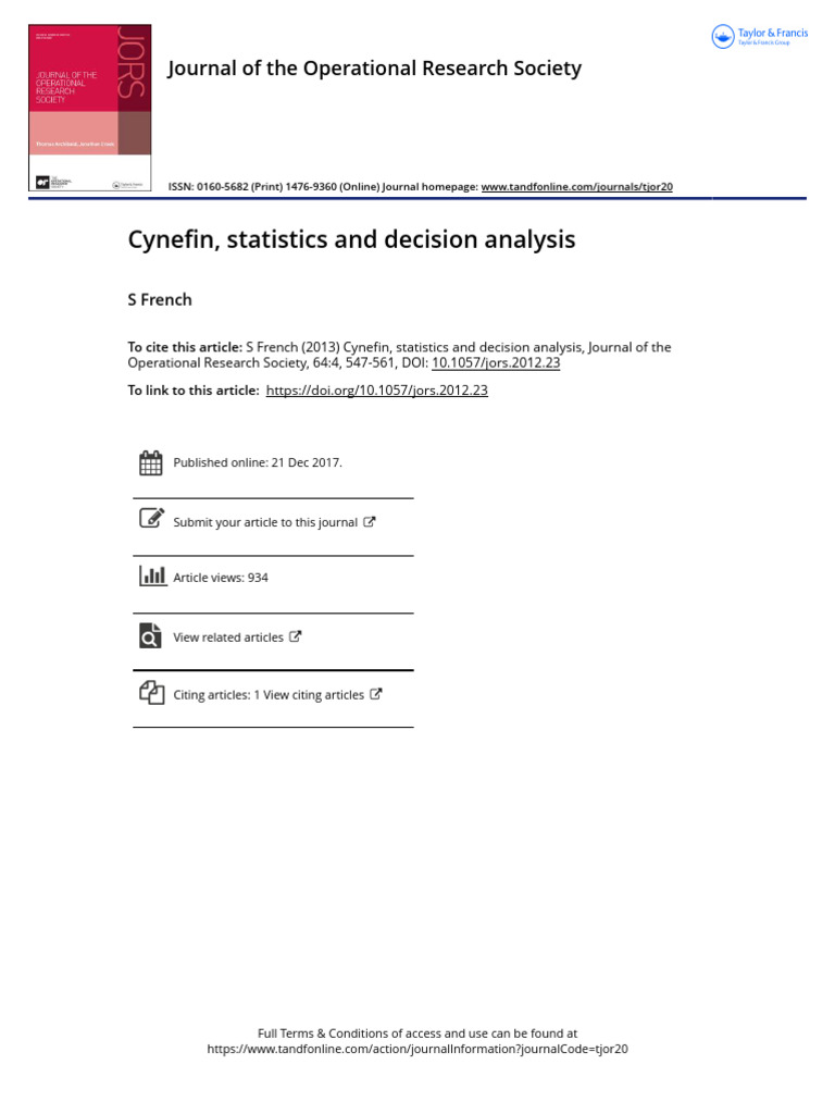 Cynefin Framework in Decision Analysis | PDF | Decision Making | Cognition