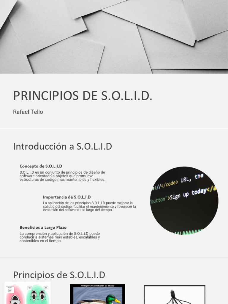 Principios de Solid | Descargar gratis PDF | Software | Informática Principios de Solid | Descargar gratis PDF | Software | Informática