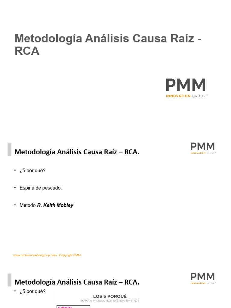 Metodología Análisis Causa Raíz - RCA | PDF | Derechos de autor