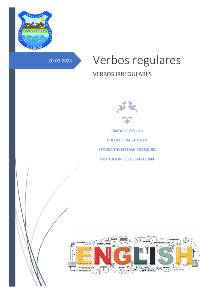 Verbos Irregulares Pdf