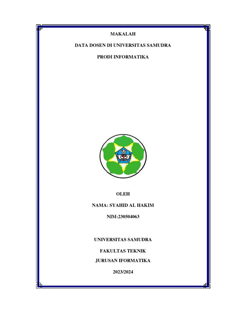 Data Dosen | PDF