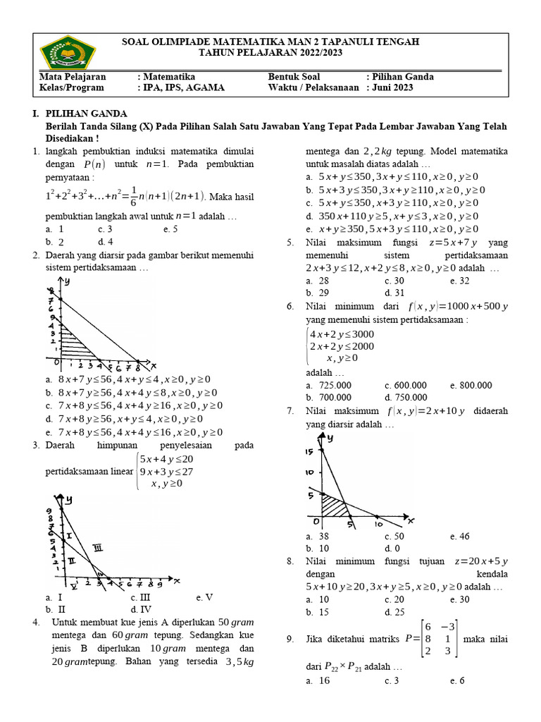 Soal Olimpiade KSM | PDF