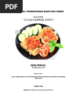 Proposal Pengajuan Usaha Mie Ayam | PDF