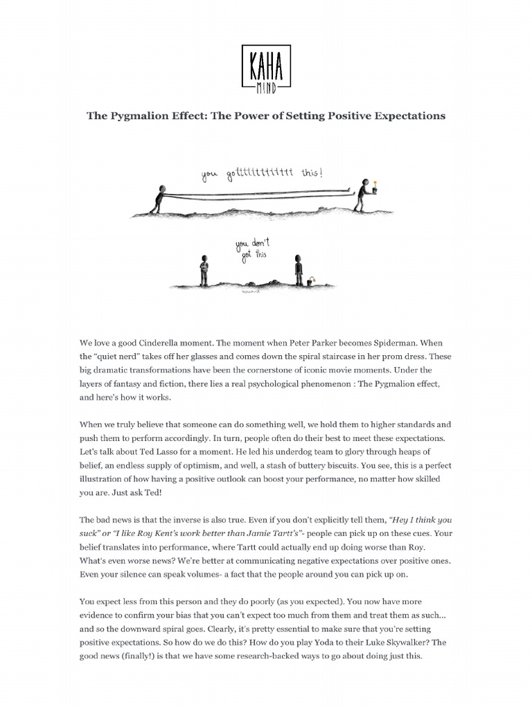 The Pygmalion Effect | PDF