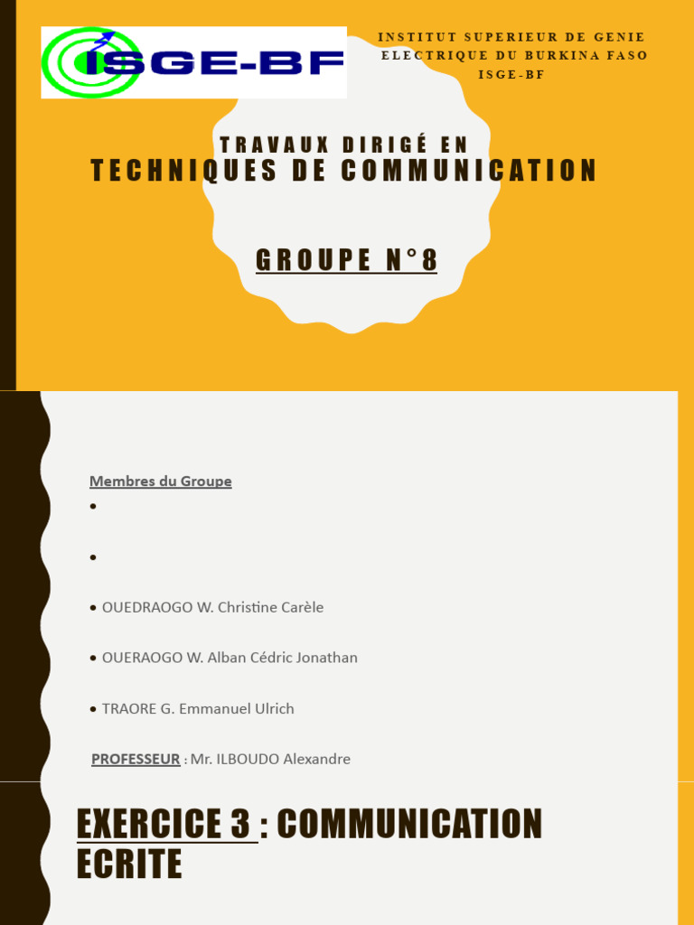 Travaux Dirigé en Techniques de Communication | PDF | MySQL | PHP