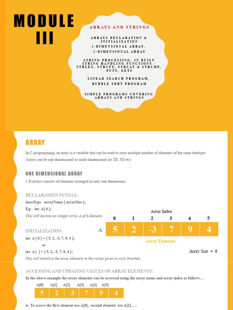 MODULE 3 - Mahy | PDF | String (Computer Science) | Computer Program