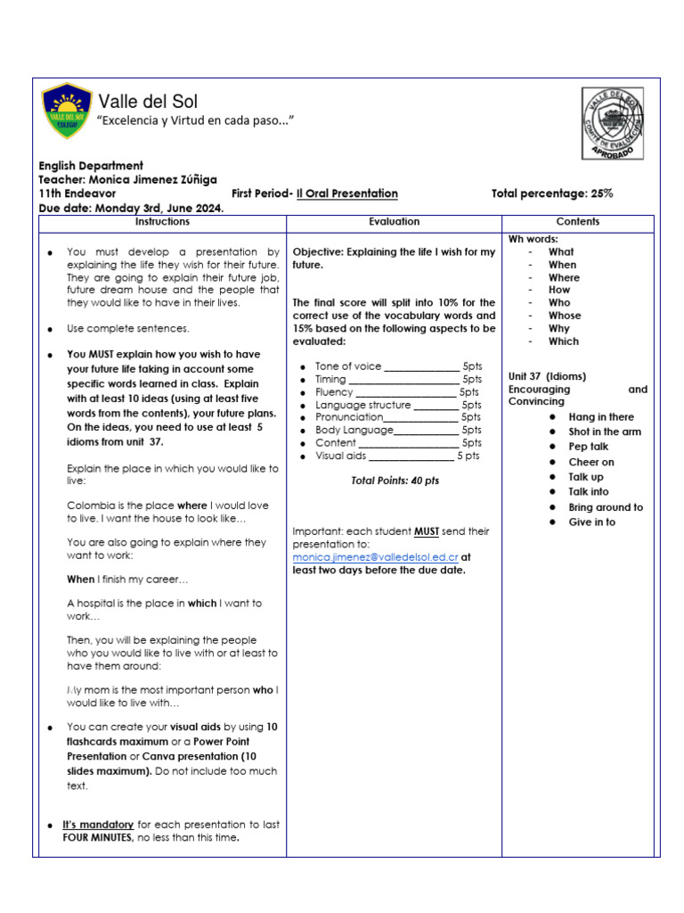 Future Life Presentation Guidelines | PDF | Linguistics | Human ...