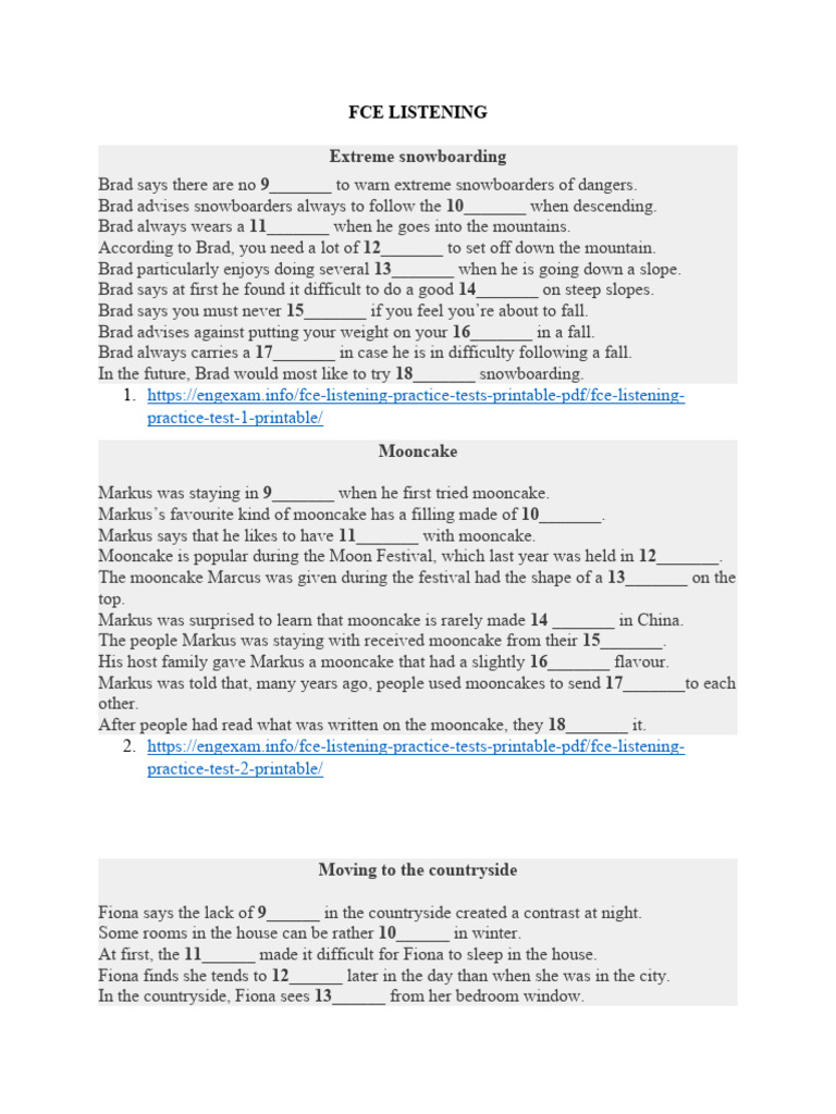 Fce Listening | PDF | Elephant