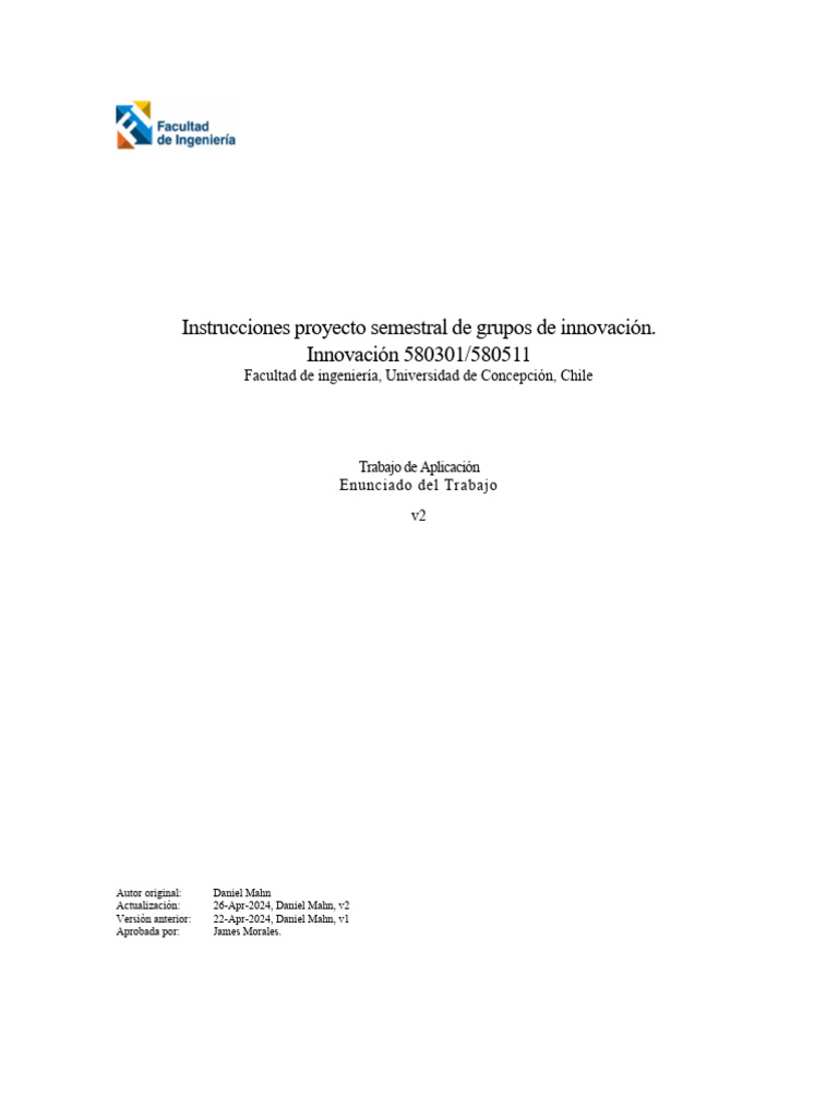 Instrucciones Proyecto Semestral Innovacion, 2024-01 | PDF | Gestión de recursos humanos | Blog