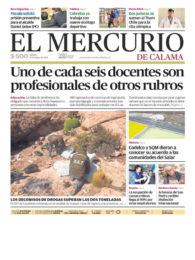 El Mercurio de Calama-30!05!24 | PDF