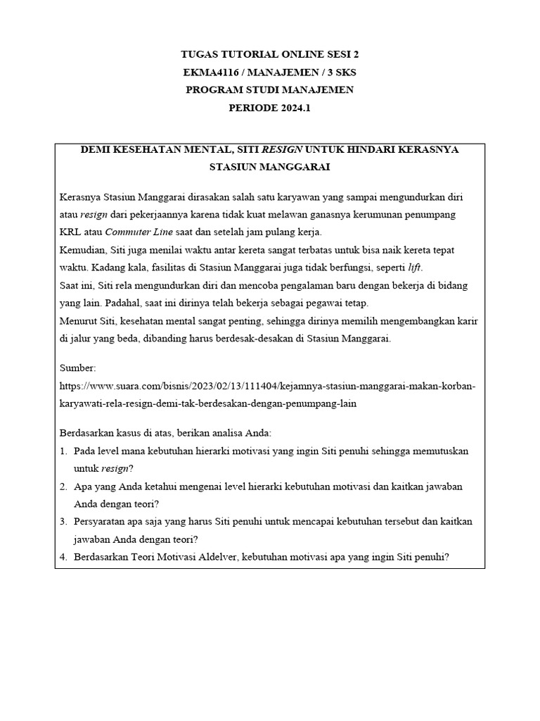 Tugas 2 Manajemen | PDF