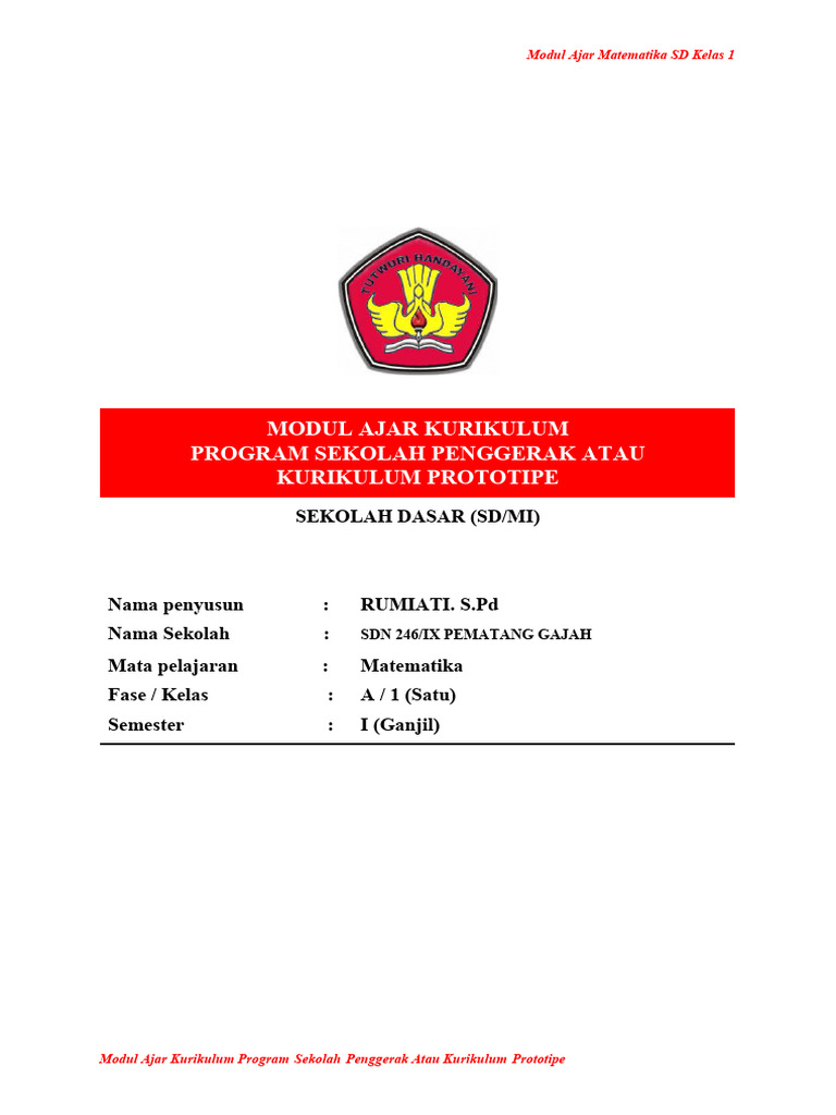 Modul Ajar 1 | PDF
