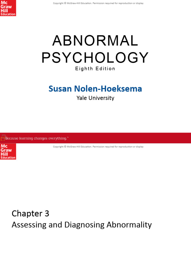NolenAbnormal8e PPT Ch03 ADA | PDF | Diagnostic And Statistical Manual ...