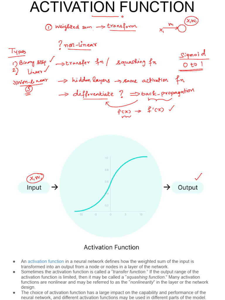 Unit 5 Activation Function | PDF | Artificial Neural Network | Algorithms