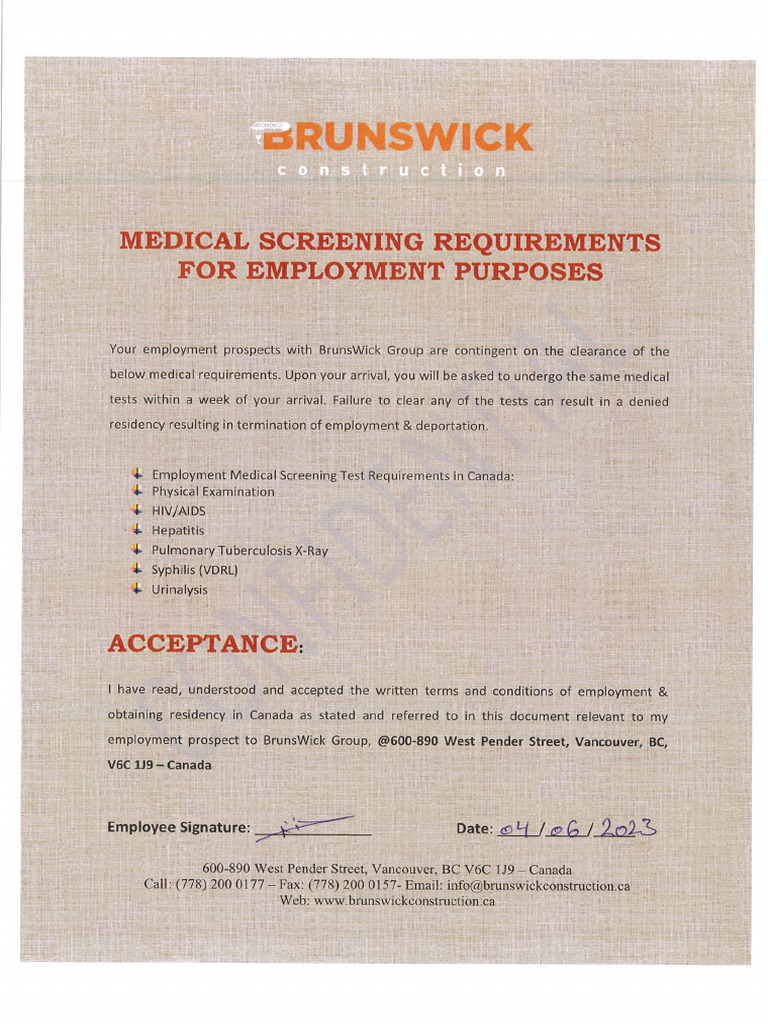 Medical Screening | PDF