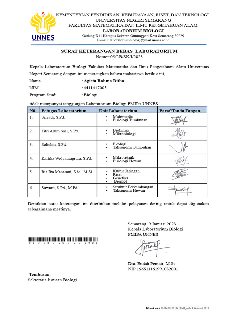 05 - LB - SK - I - 2023 Agista Rahma Ditha | PDF | Kesehatan Holistik | Teknologi & Rekayasa