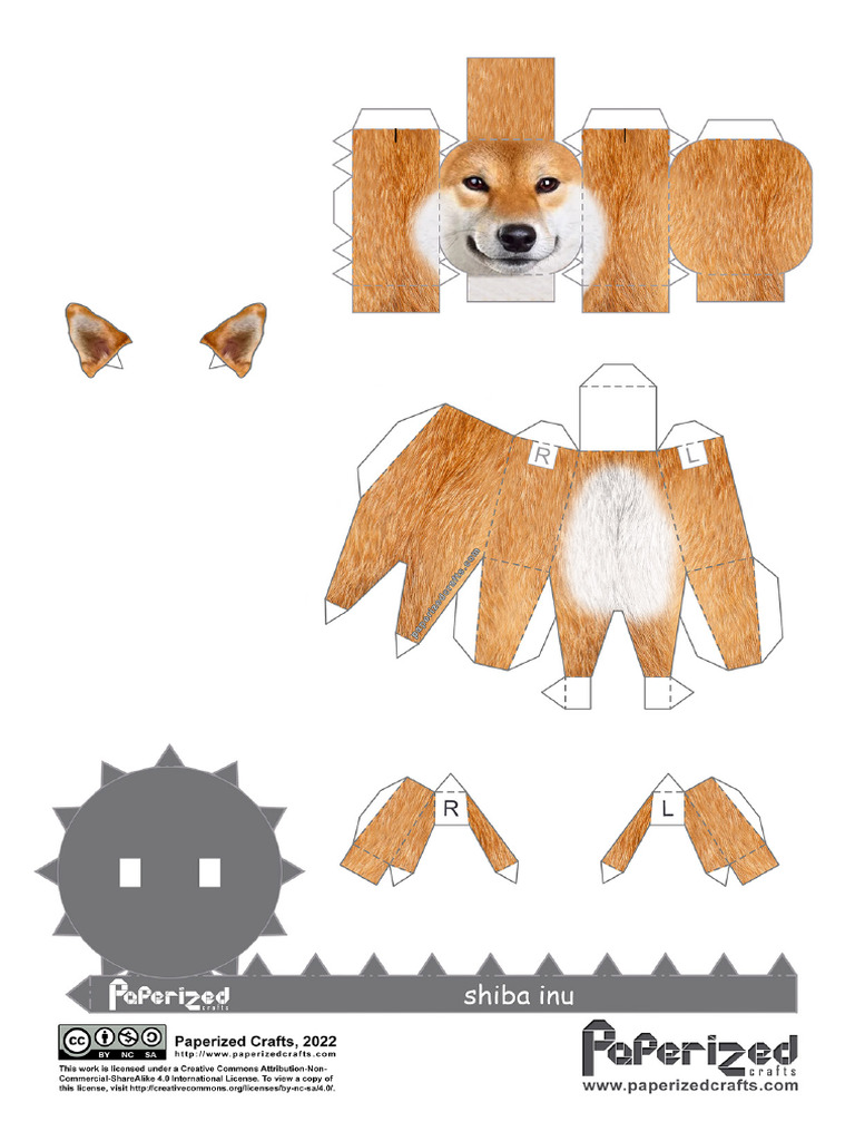 Shiba Inu Papercraft | PDF
