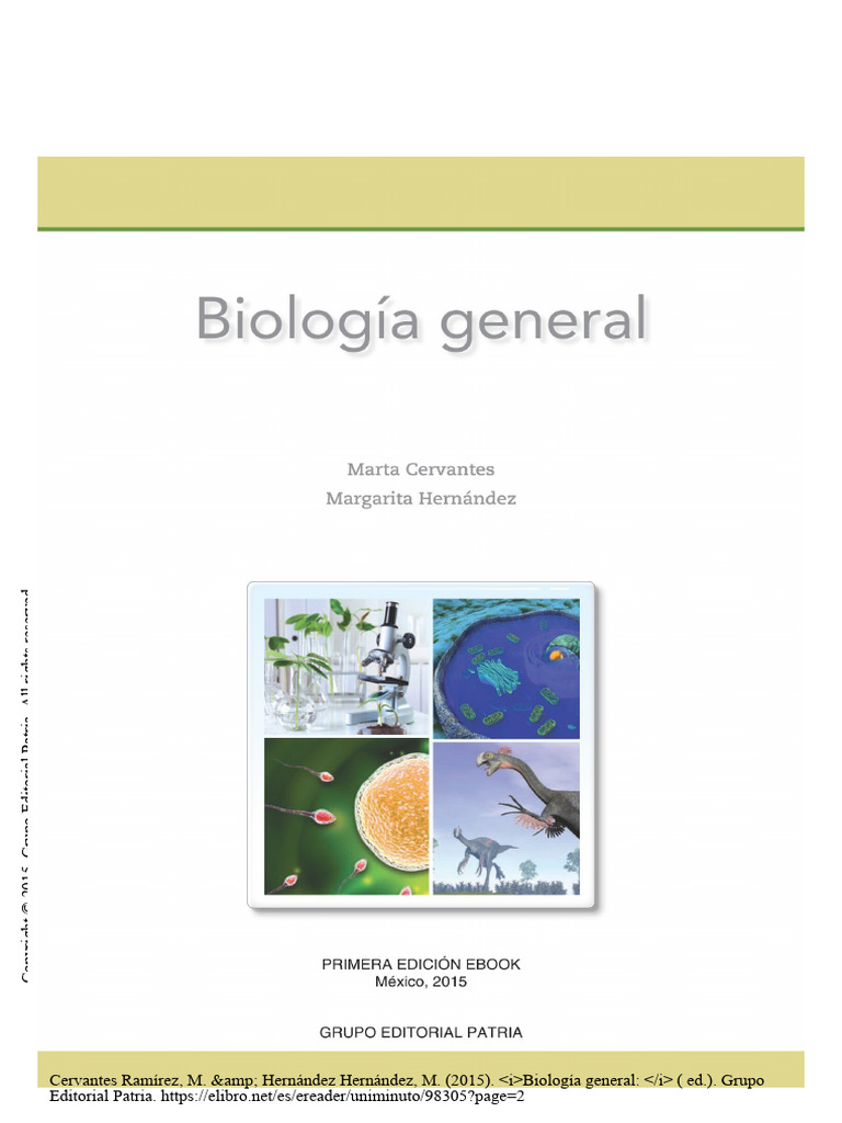 Biología General de Cervantes y Hernández | PDF | Salud y bienestar