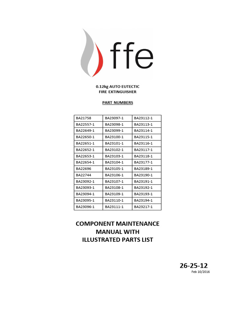Lavatory Fire Extinguisher CMM 26-25-12 | PDF | Electrical Connector ...
