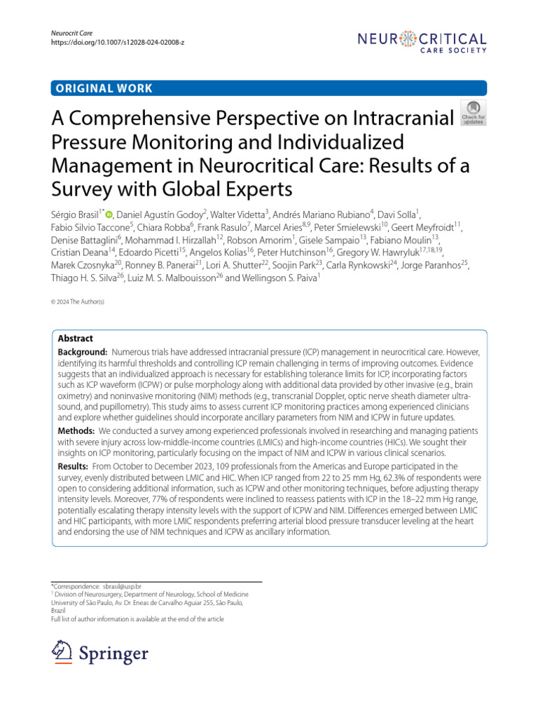 Neurocriticos Leer | PDF | Traumatic Brain Injury | Creative Commons ...